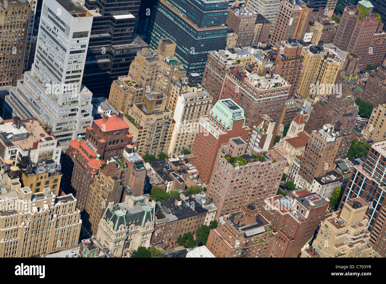 Looking down on manhattan buildings hi-res stock photography and images ...