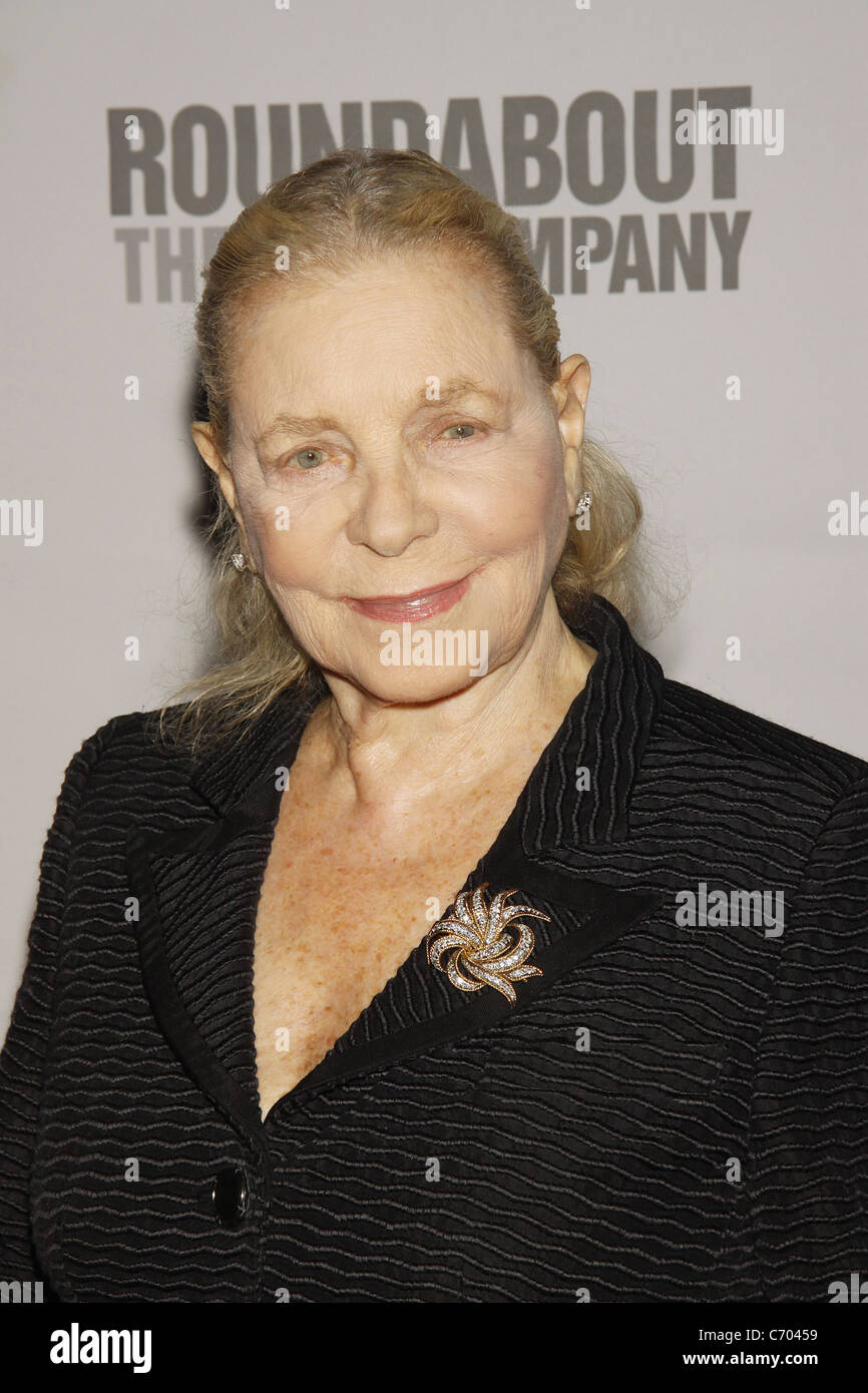 Lauren (Betty) Bacall attending 'Sondheim 80' at The Roundabout Theatre ...