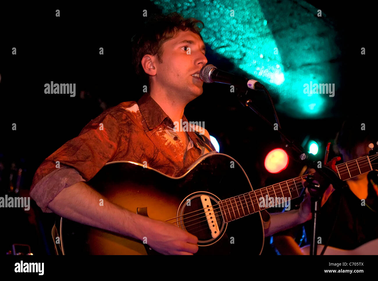 Brian Briggs of Stornaway performing on stage at King Tuts Glasgow ...