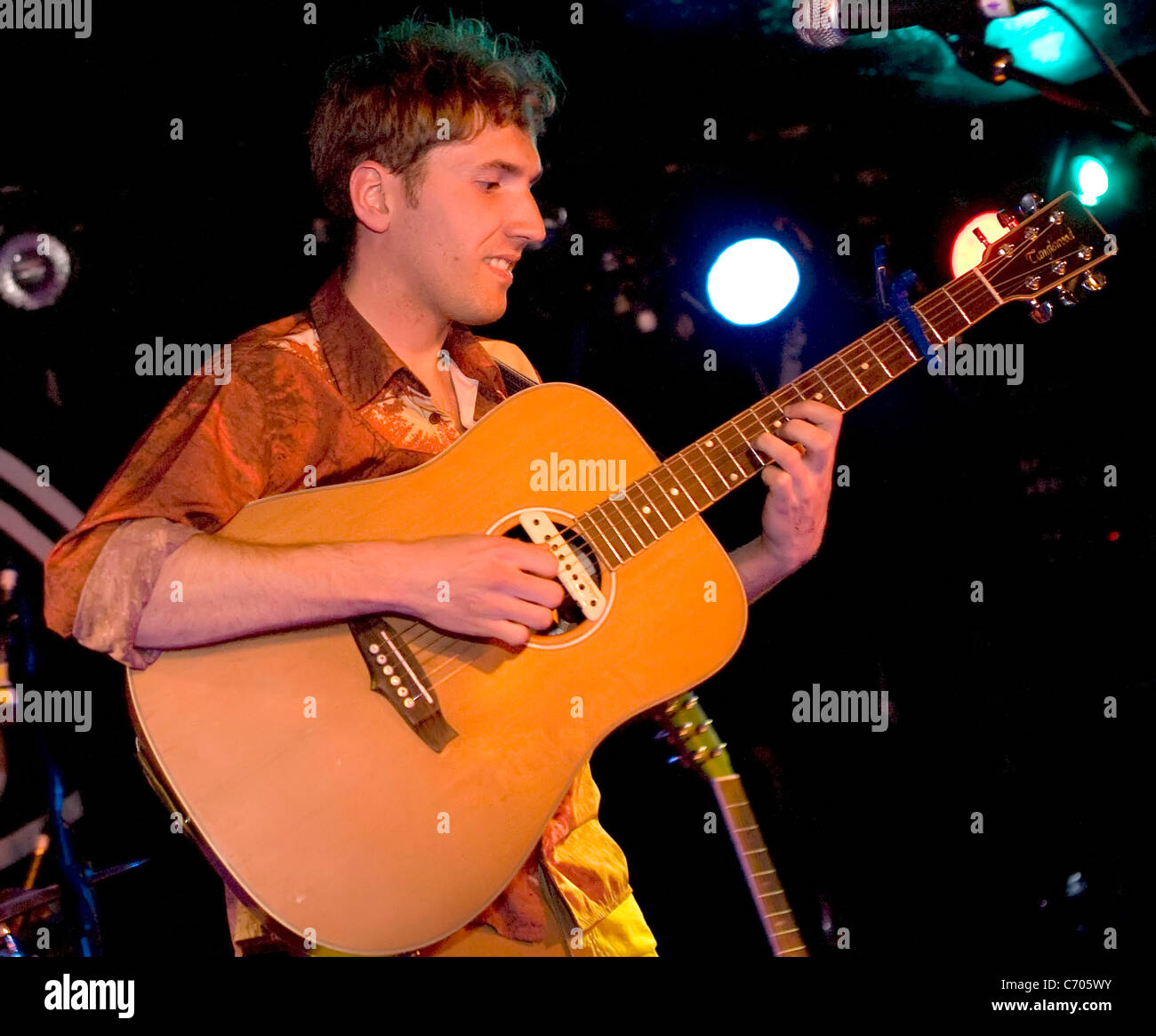 Brian Briggs of Stornaway performing on stage at King Tuts Glasgow ...