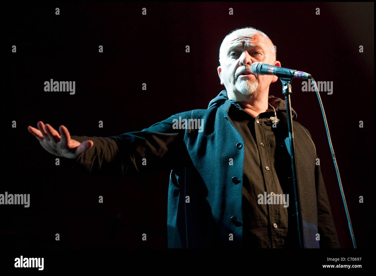 Peter Gabriel performs live on stage at Bercy. Paris, France - 22.03.10 ...
