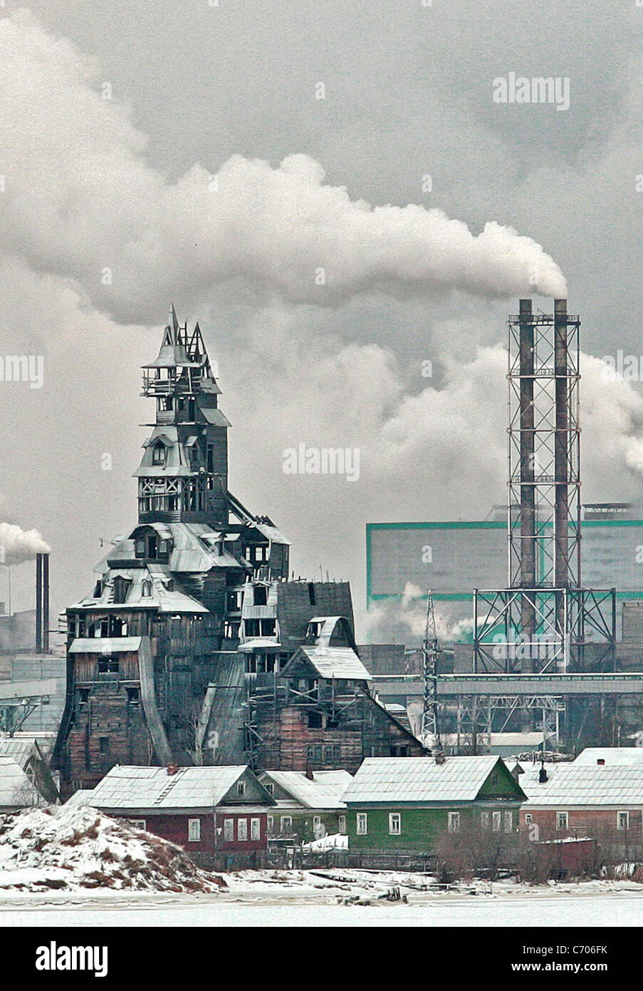 First wooden skyscraper? This wooden skyscraper was homemade by ...