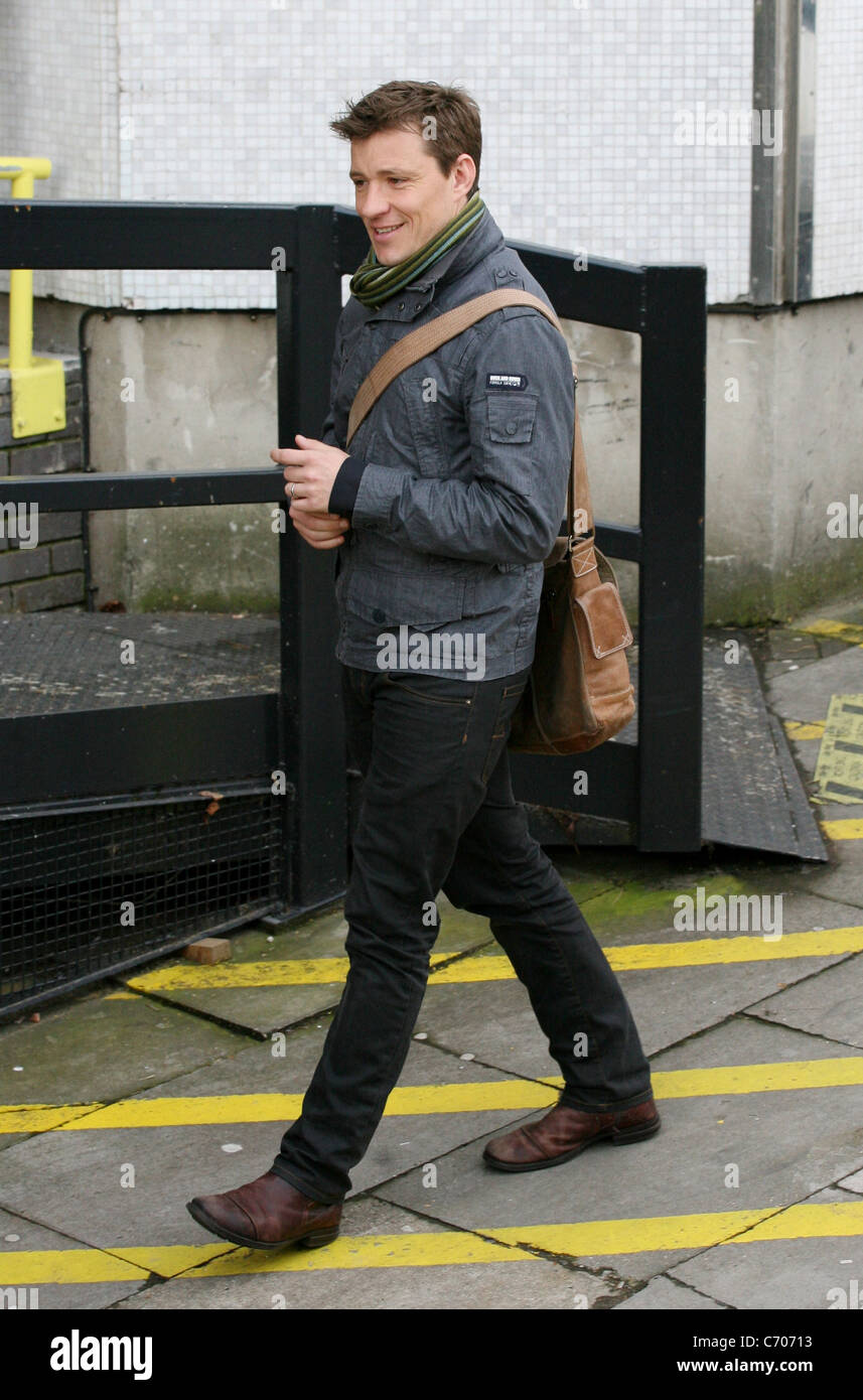 Ben Shepherd leaving the ITV studios London, England - 23.03.10 Stock ...