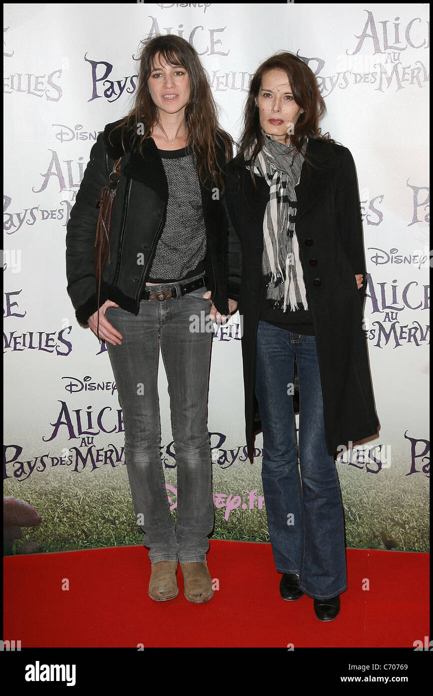 Charlotte Gainsbourg and Bambou (right) 'Alice in Wonderland' French ...