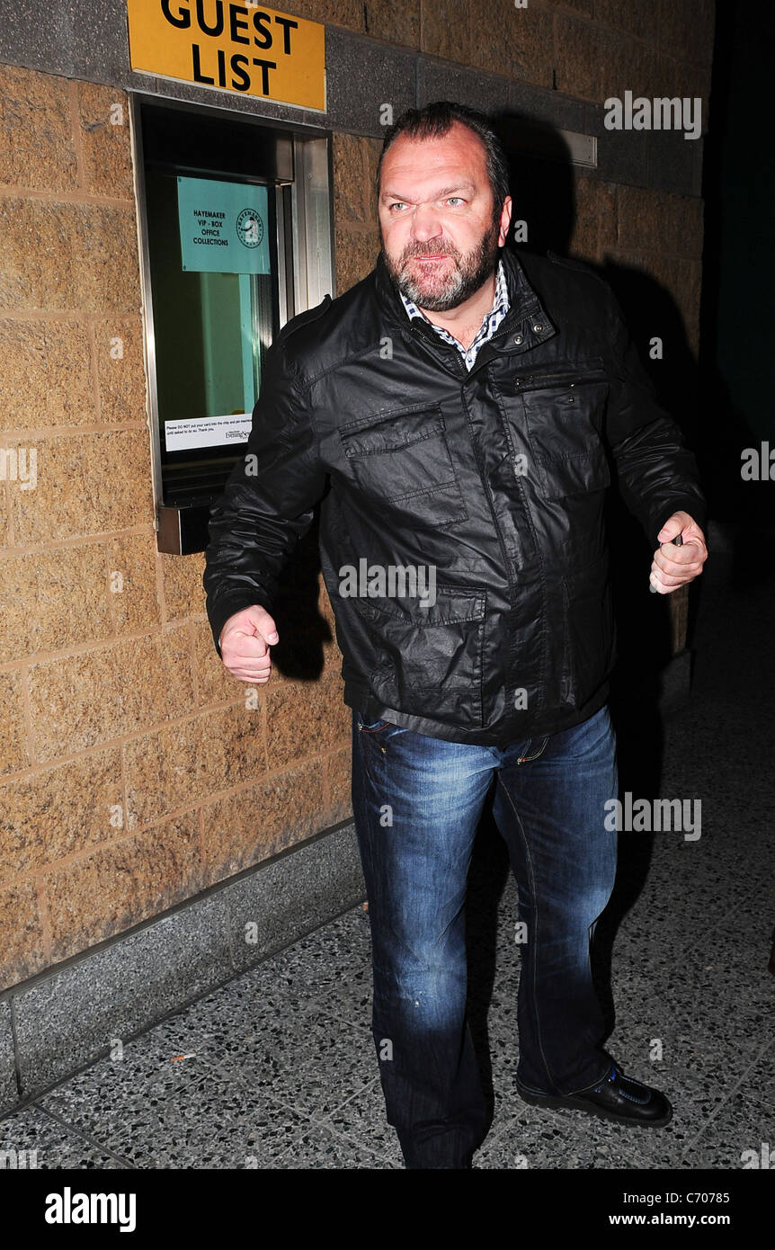 Neil Ruddock Celebrities leave the MEN Arena to attend David Haye's ...