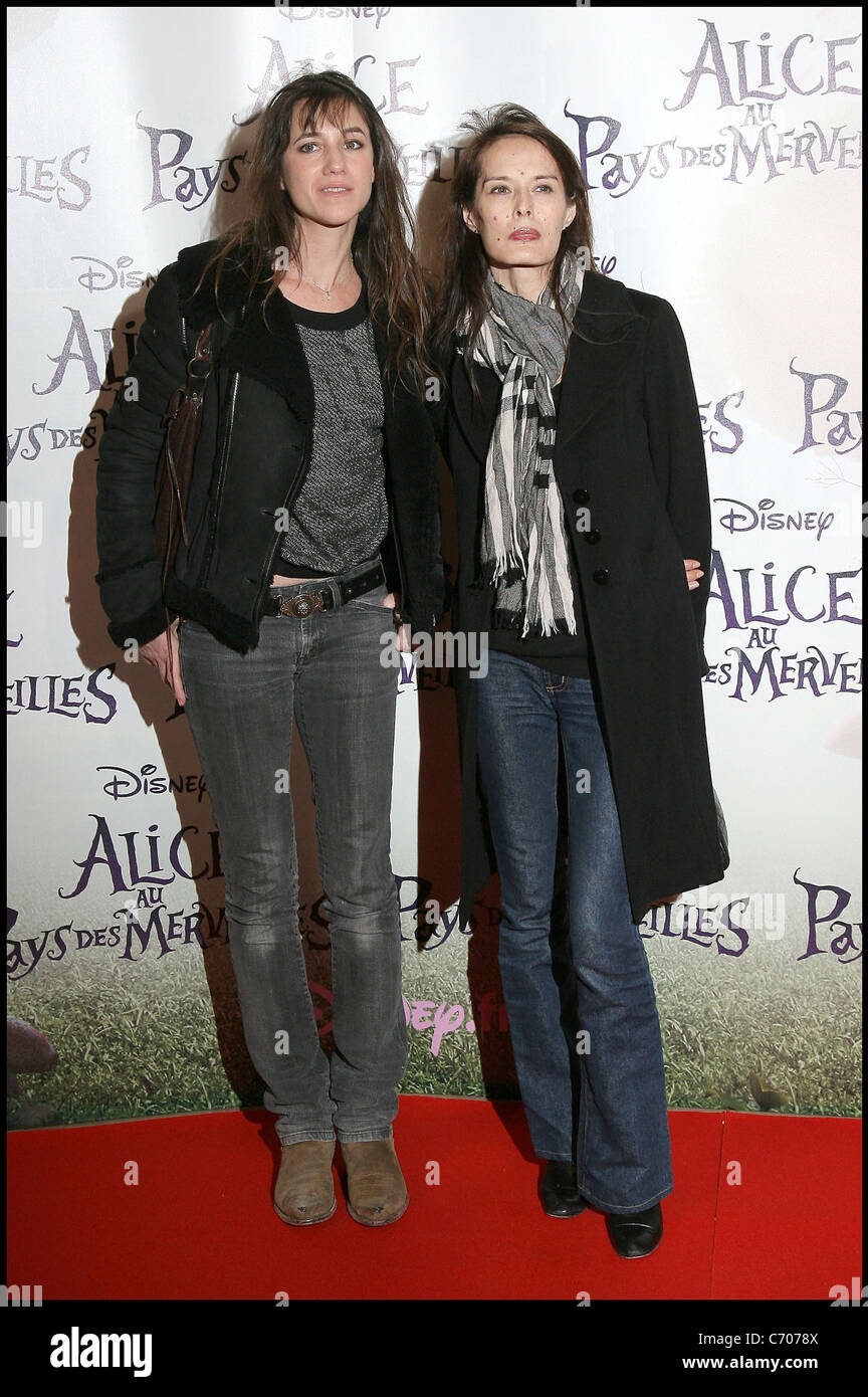 Charlotte Gainsbourg and Bambou (right) 'Alice in Wonderland' French ...