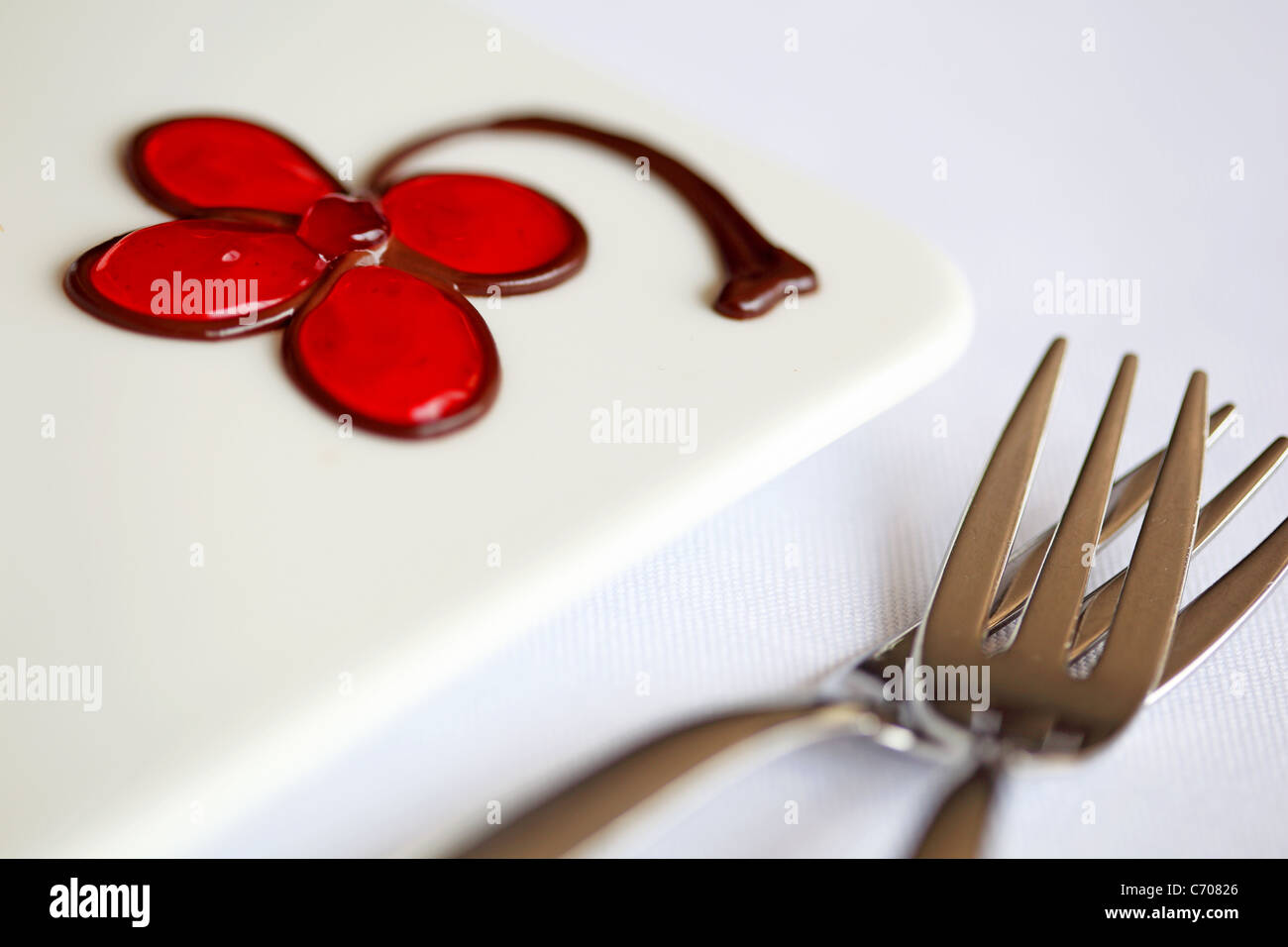 flower jelly decoration Stock Photo - Alamy