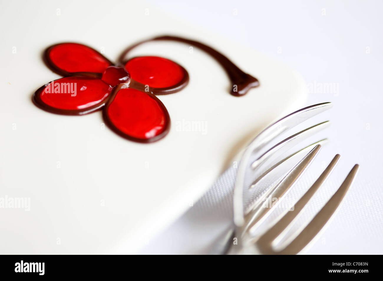 flower jelly decoration Stock Photo - Alamy