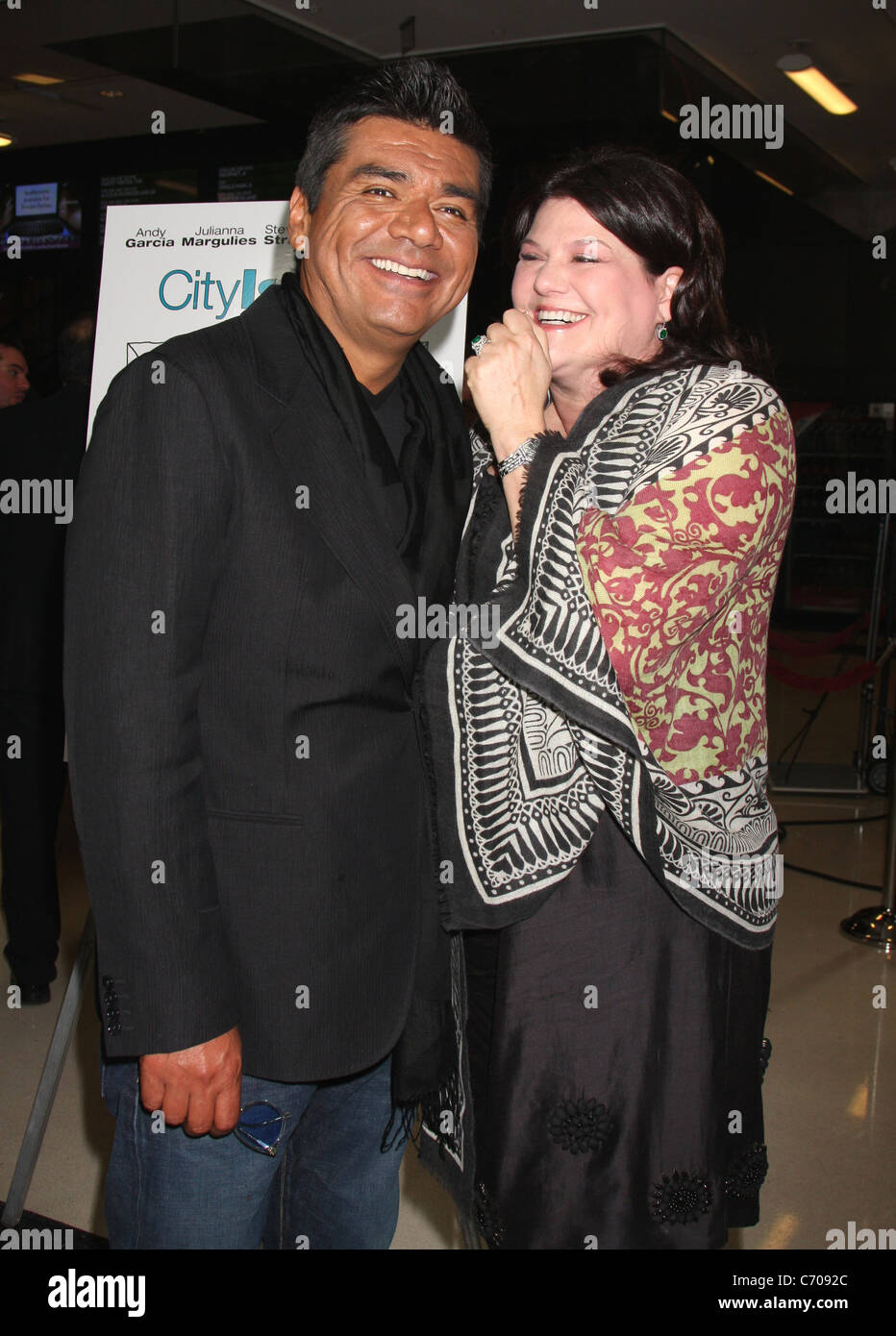 George Lopez & Anna Lopez The LA movie premiere of 'City Island', held ...