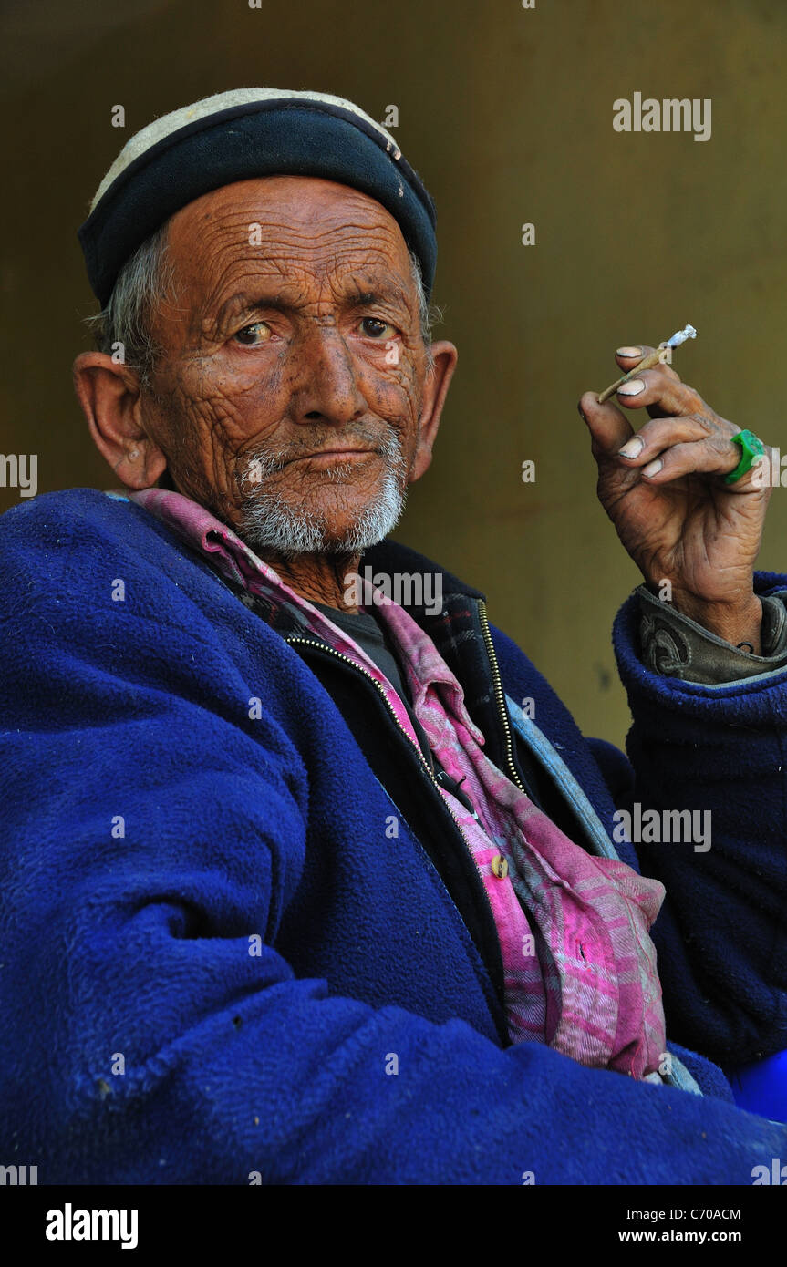 Local man sitting in the café Stock Photo - Alamy
