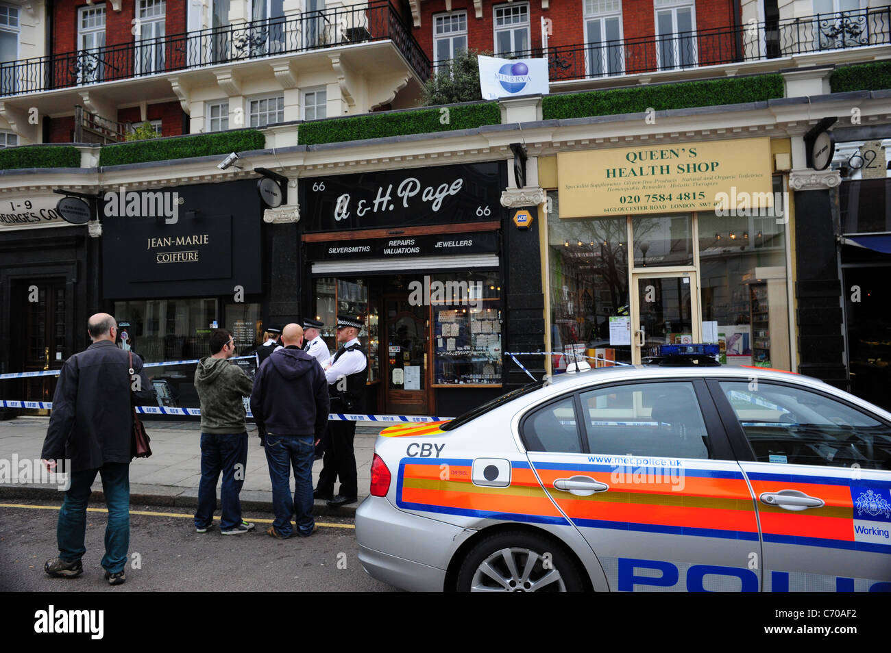 A jewellers was the scene of an attempted 'smash and grab' robbery ...
