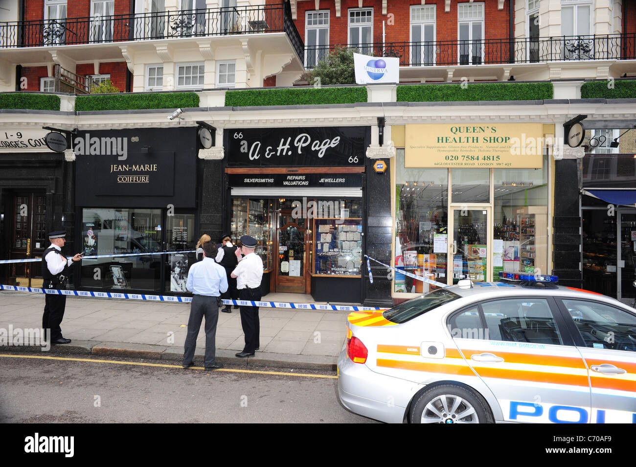 A jewellers was the scene of an attempted 'smash and grab' robbery ...