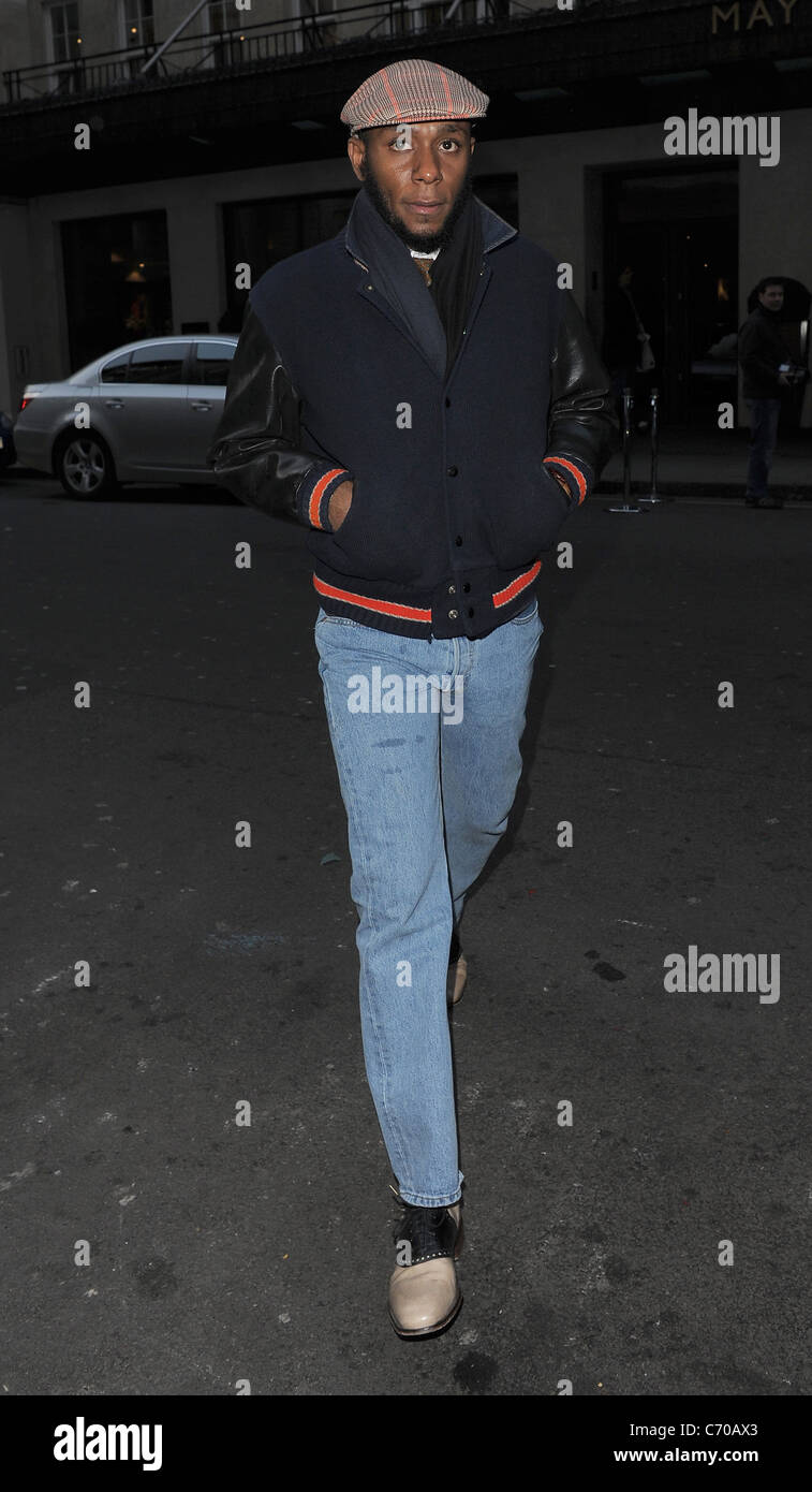 American rapper and actor Mos Def leaving his Hotel London, England ...