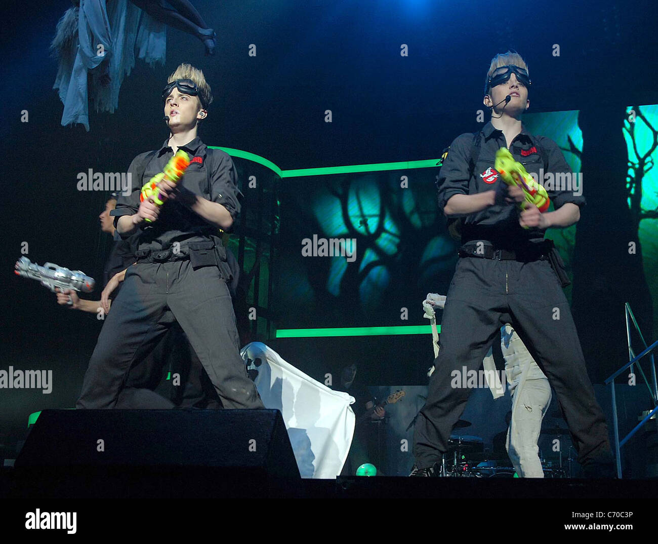 John Grimes and Edward Grimes, aka Jedward, performing in the 'X Factor ...