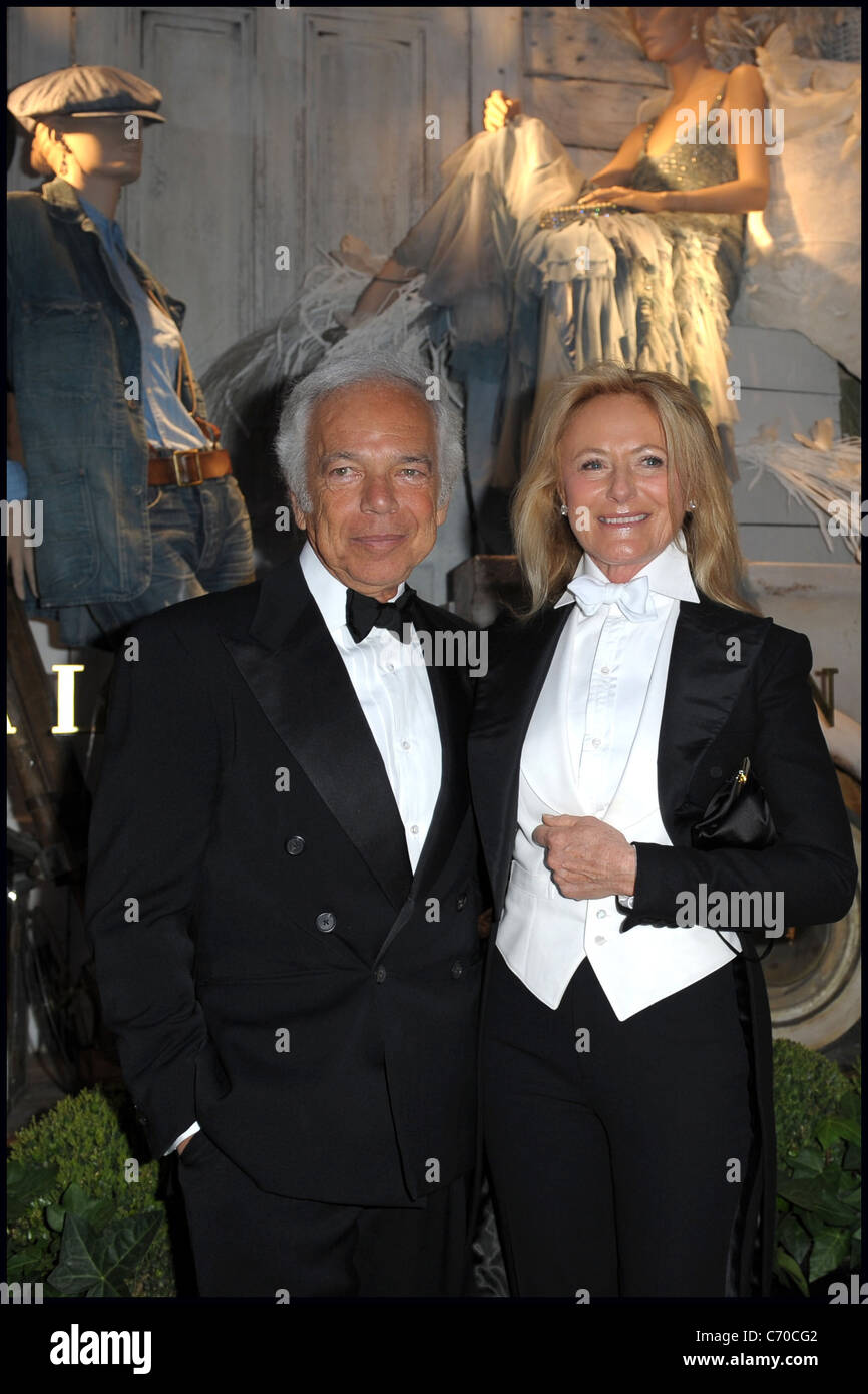 Ralph Lauren and Ricky Lauren opening of the new Ralph Lauren store and ...