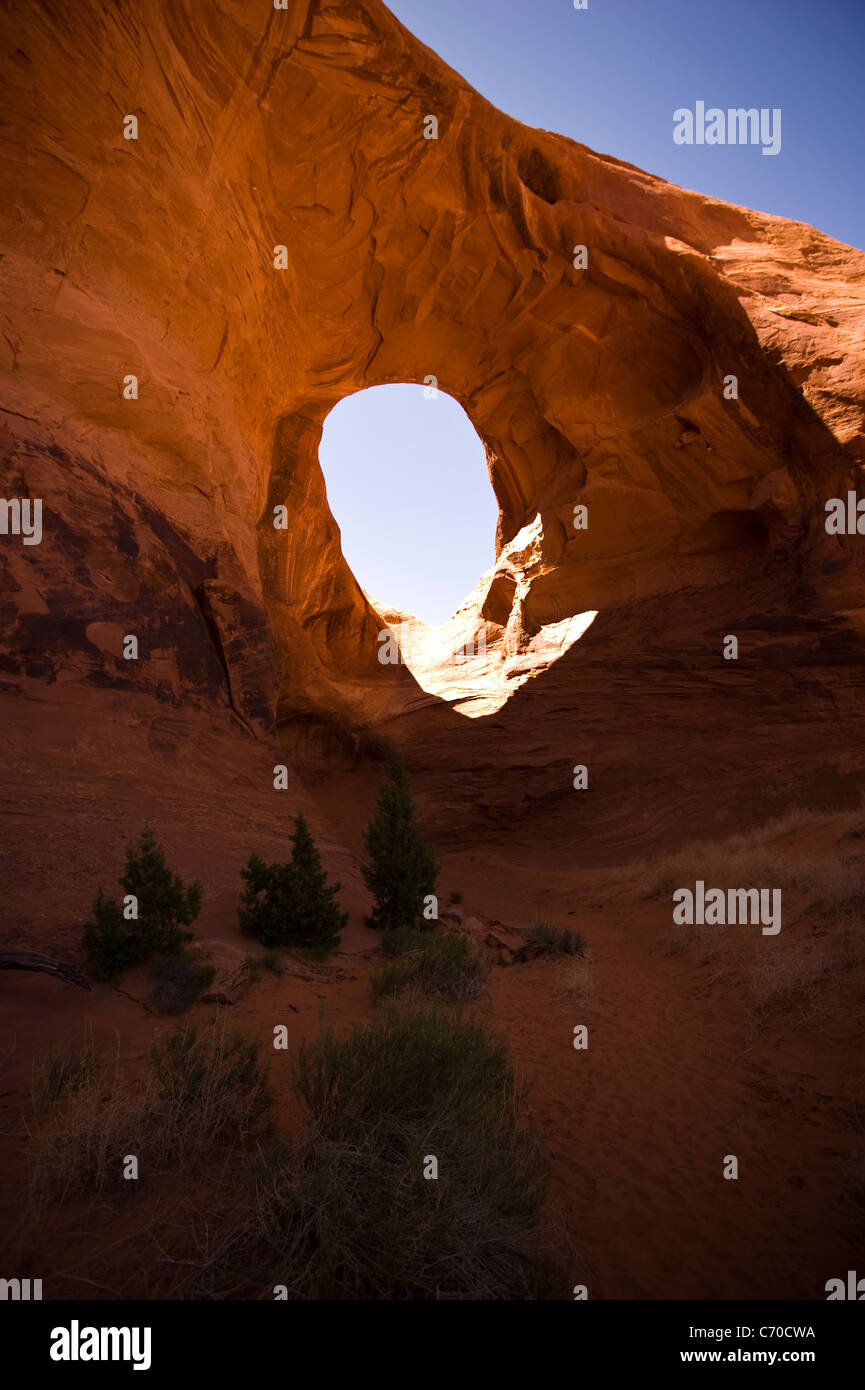 Arch called "Ear of the wind" in Arches National Park Utah USA Stock ...