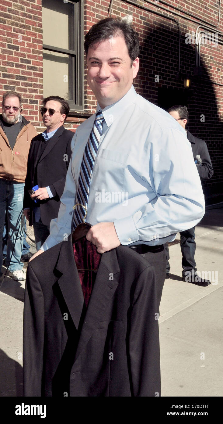 Jimmy Kimble outside the Ed Sullivan Theatre for the 'Late Show With ...
