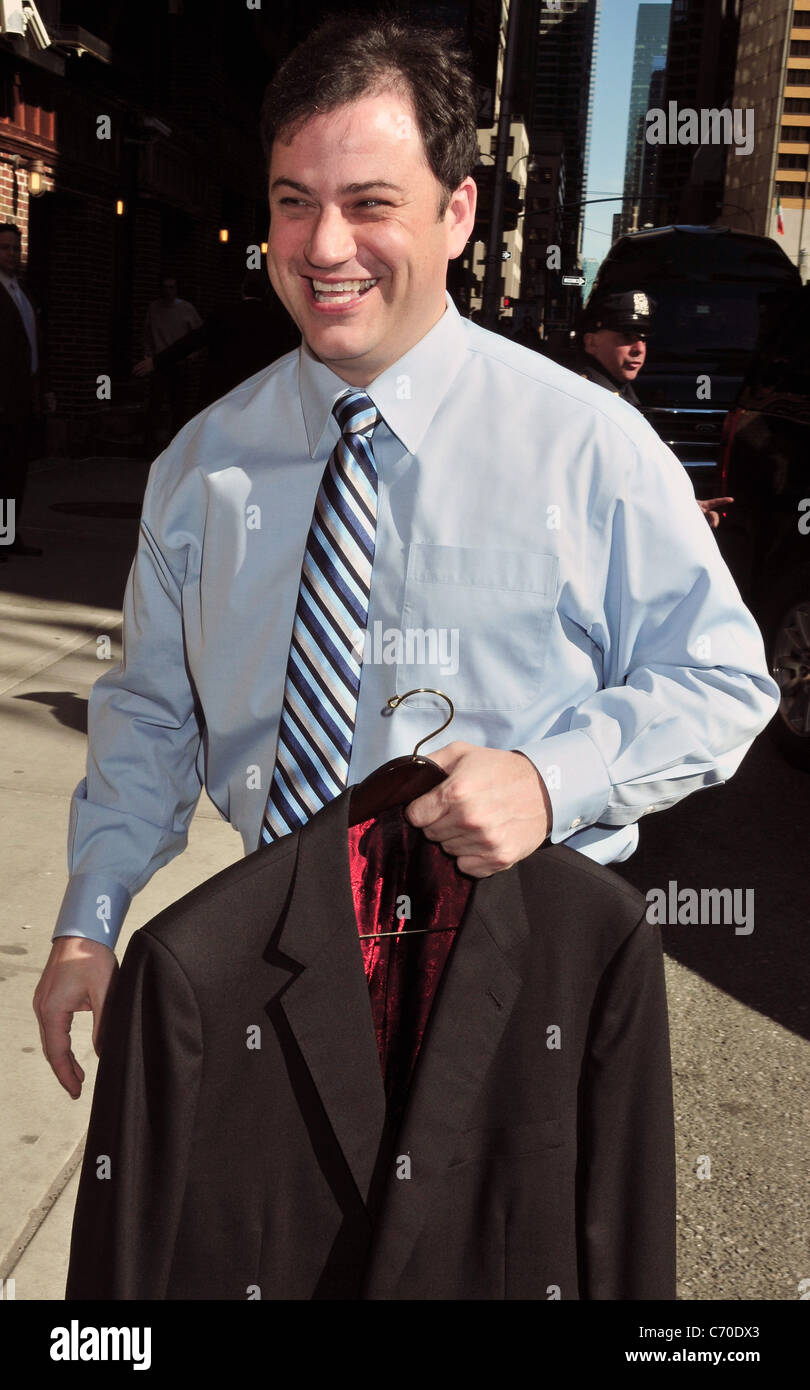 Jimmy Kimble outside the Ed Sullivan Theatre for the 'Late Show With ...