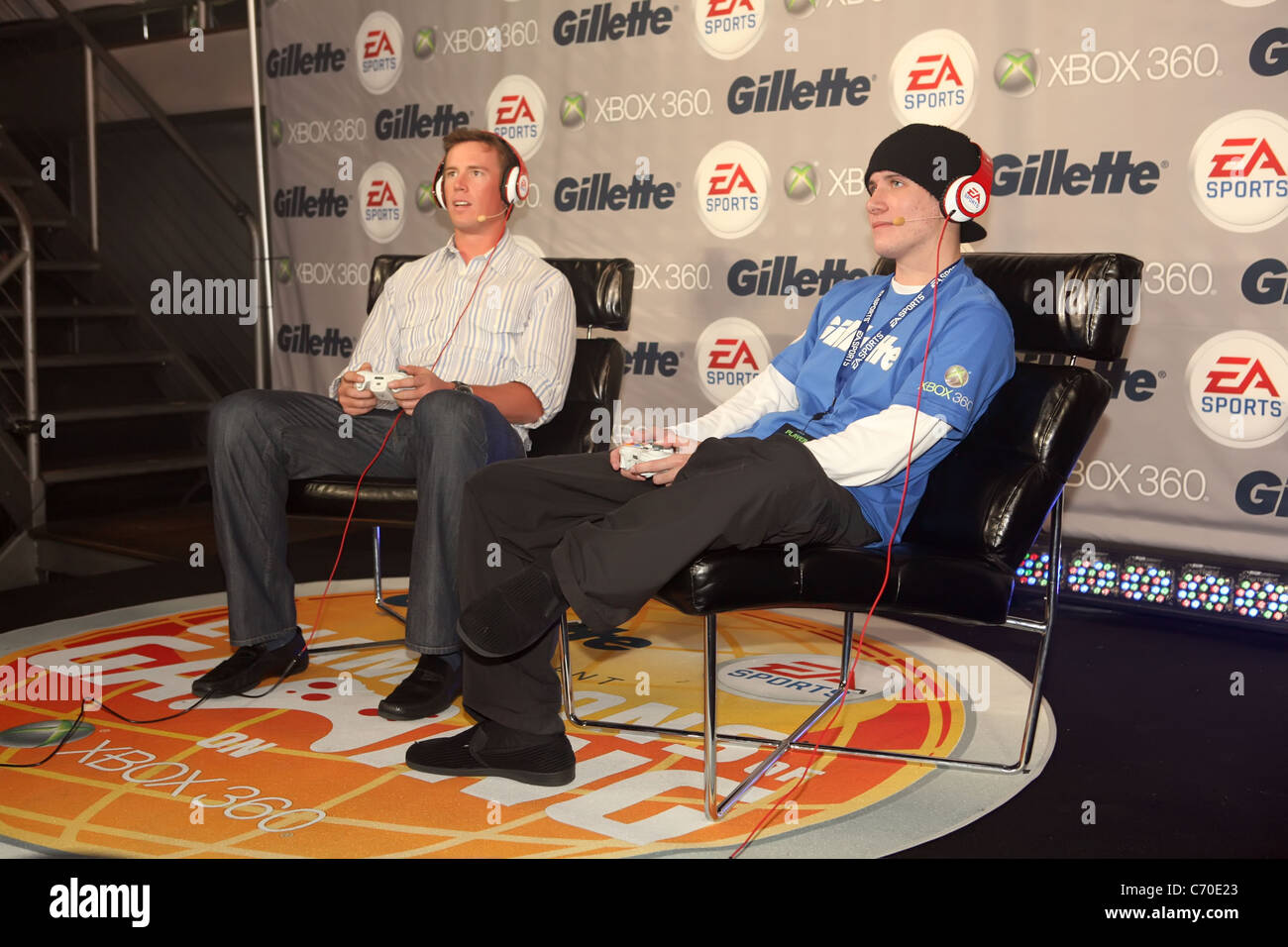 Matt Ryan plays football against Steven Leonard the Gillette - EA ...
