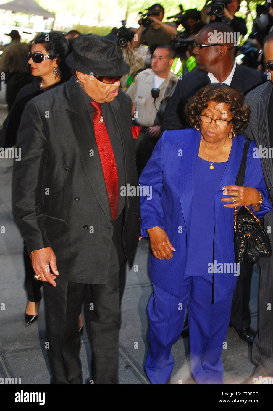 Michael Jackson's family, Joe, Katherine Jermaine, Janet and Randy ...
