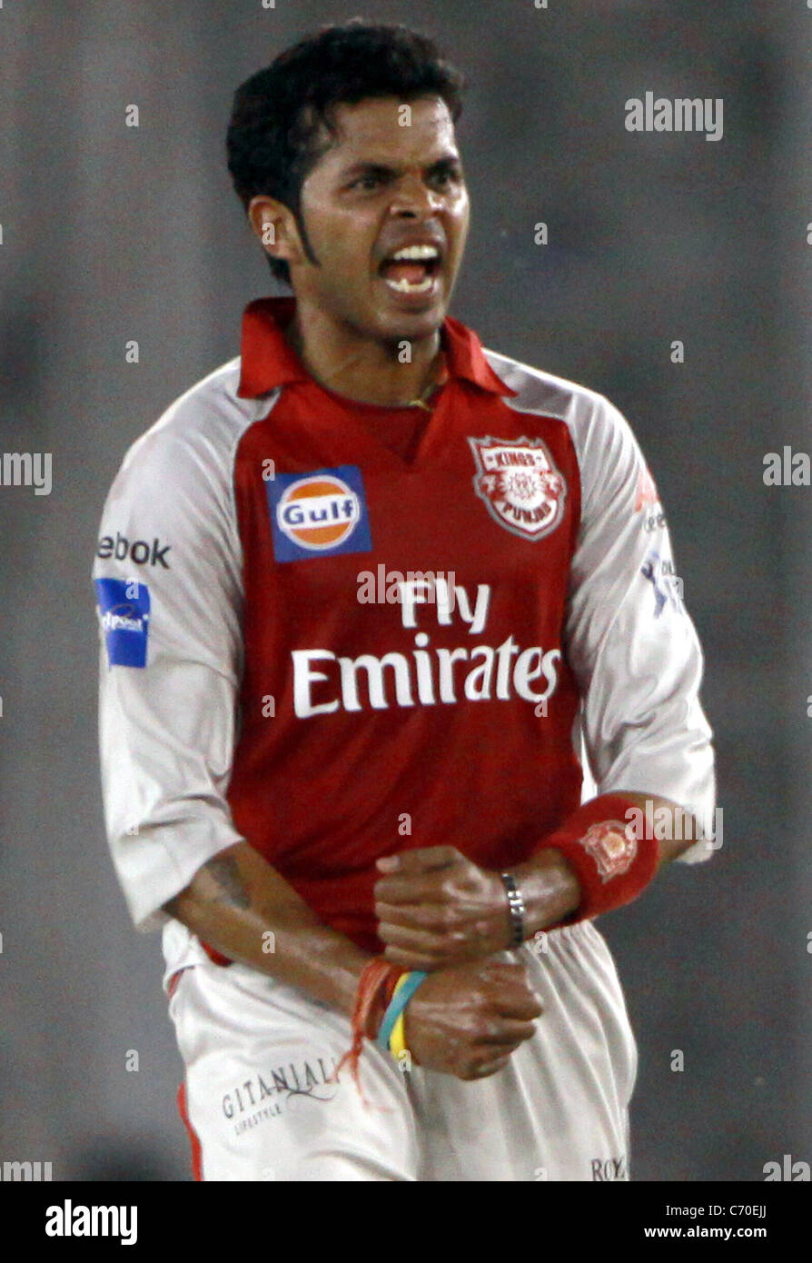 S Sreesanth The Indian Premier League 3 Twenty20 cricket match between ...