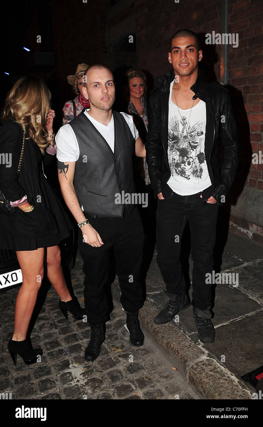 David Judge (right), Hollyoaks Ricky Whittle's cowboy and indian themed ...