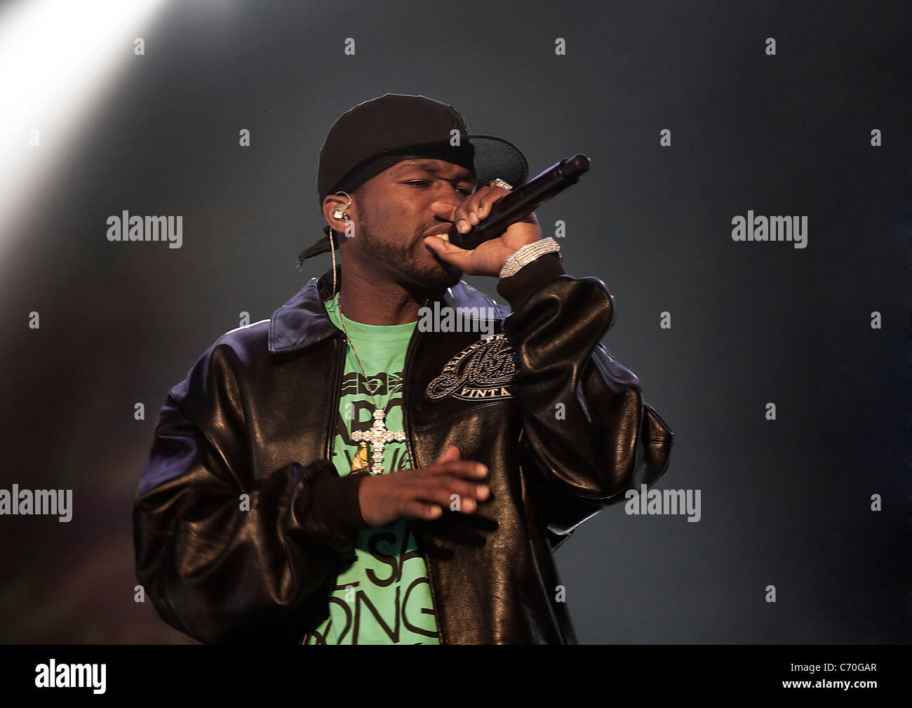 Rapper, 50 Cent aka Curtis Jackson performing live at the Manchester ...