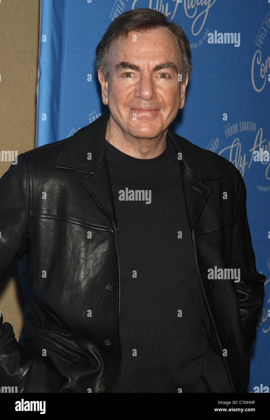 Neil Diamond attending the opening night of the Broadway musical 'Come ...