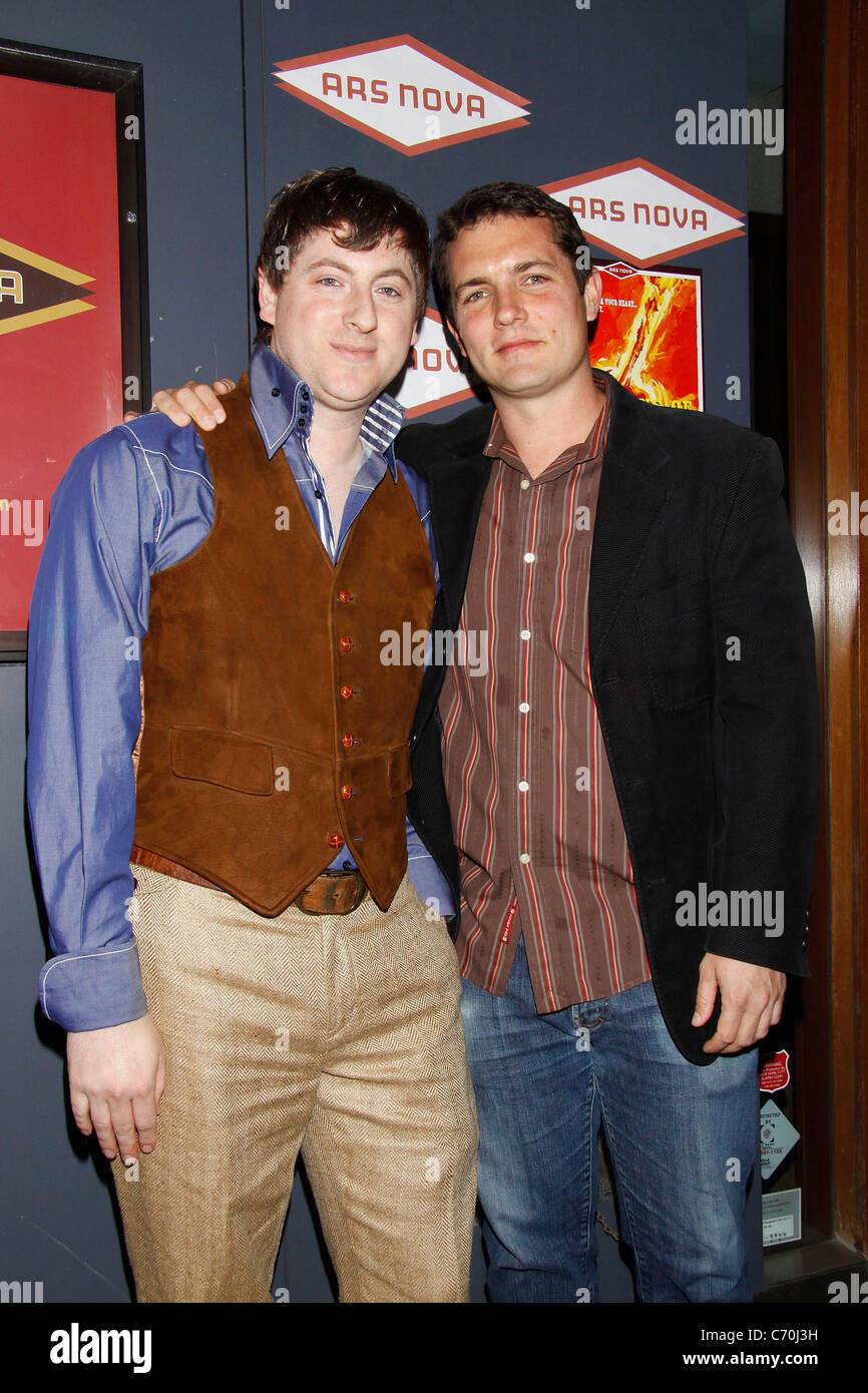 Jason Eagan and Zach Shaffer attending the opening night of 'Bloodsong ...