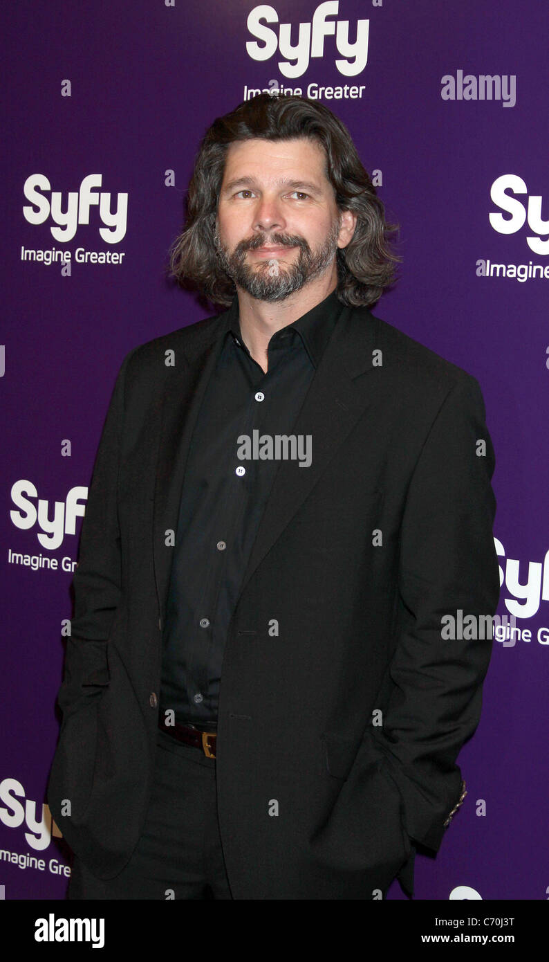 Producer Ronald D. Moore, at the Syfy 2010 Upfront Party at The Museum ...