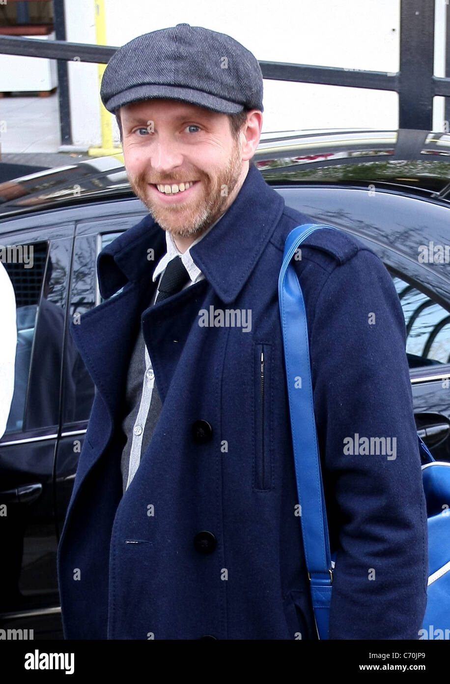 David Gorman Celebrities outside the ITV television studios. London ...