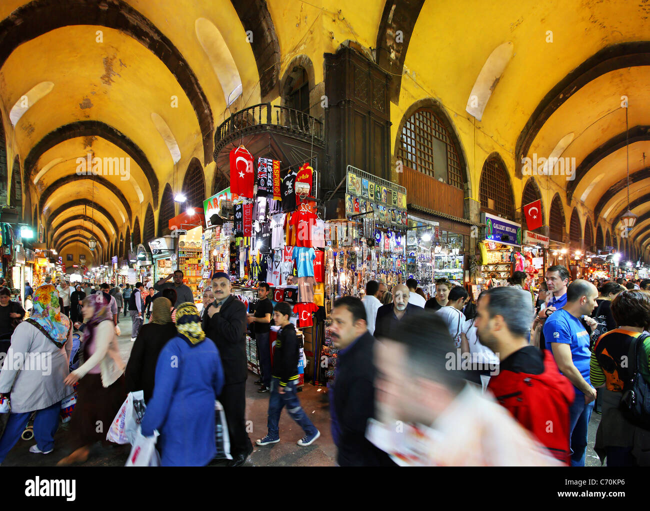 Rush hour in the Misir Carsi (means "Egyptian Market"), the spice ...