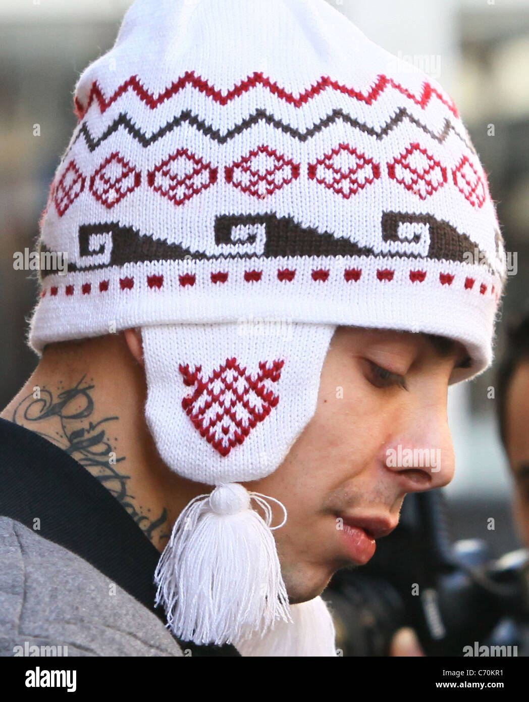 Dino Contostavlos aka Dappy of N-Dubz outside the BBC Radio 1 studios ...