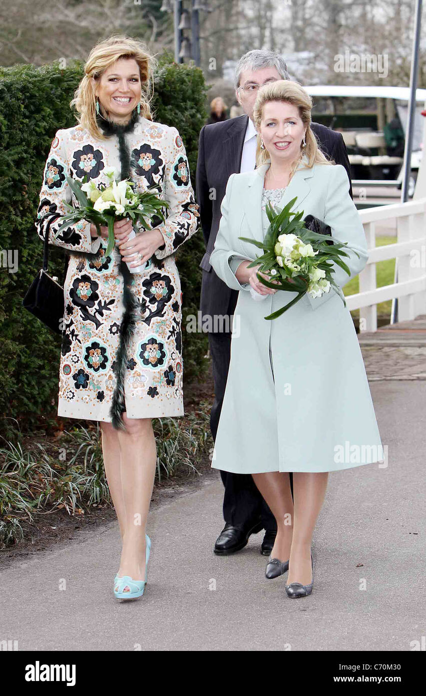 Princess Maxima and Russian First Lady Svetlana Medvedeva attend the ...