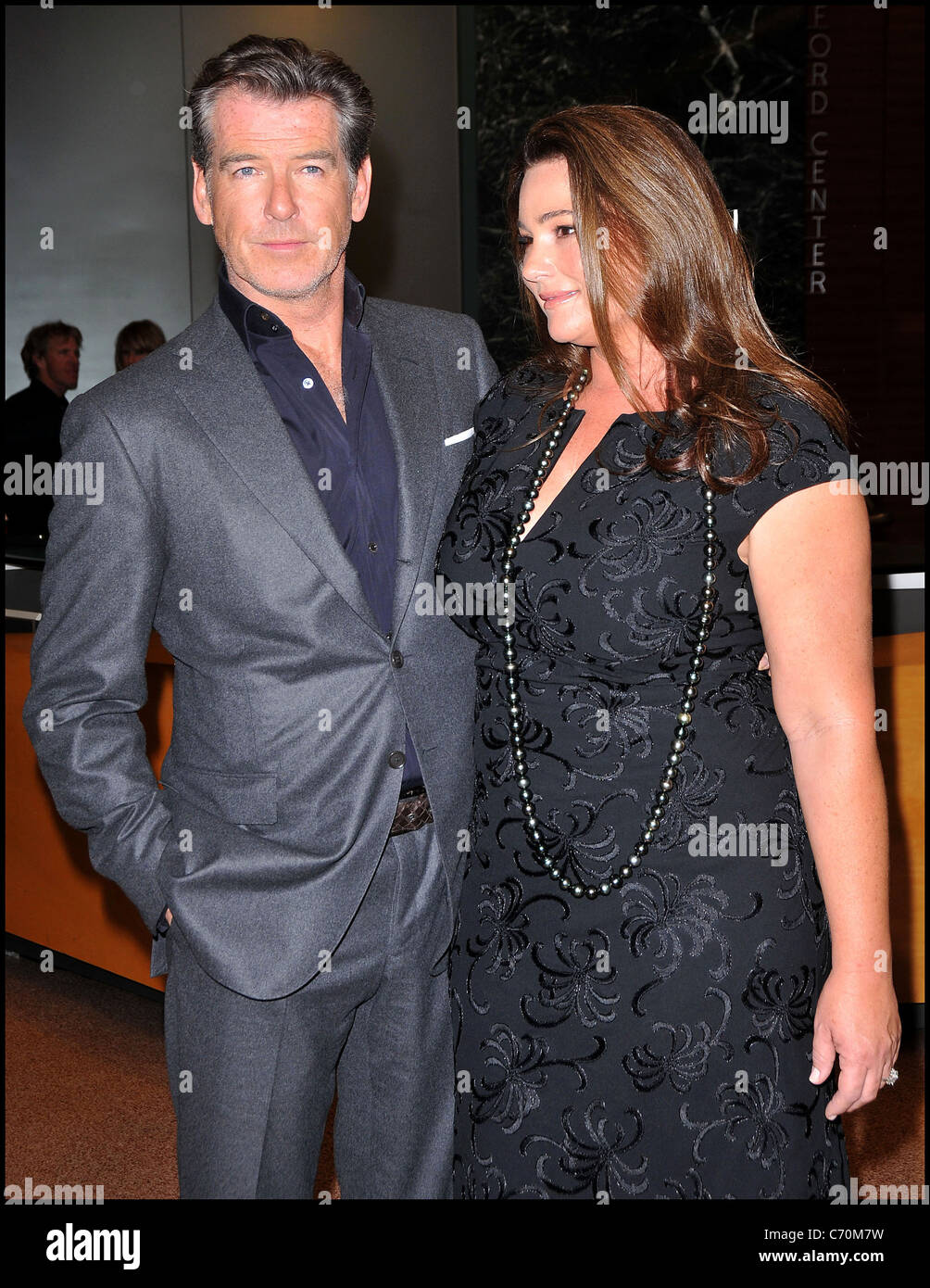 Pierce Brosnan and his wife Keely Shaye Smith The Los Angeles premiere ...