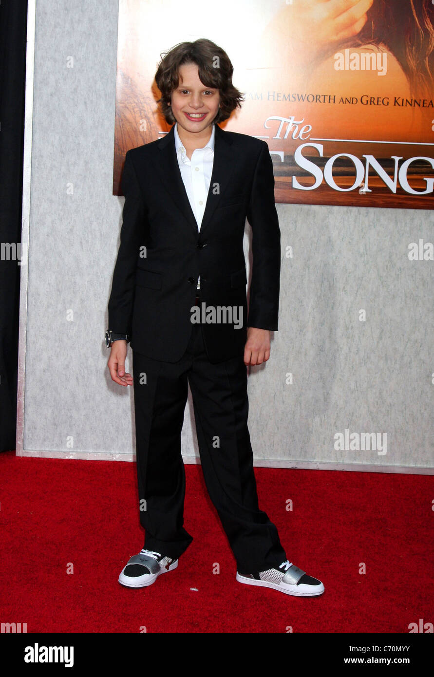 Bobby Coleman Los Angeles Premiere of 'The Last Song' held at the ...