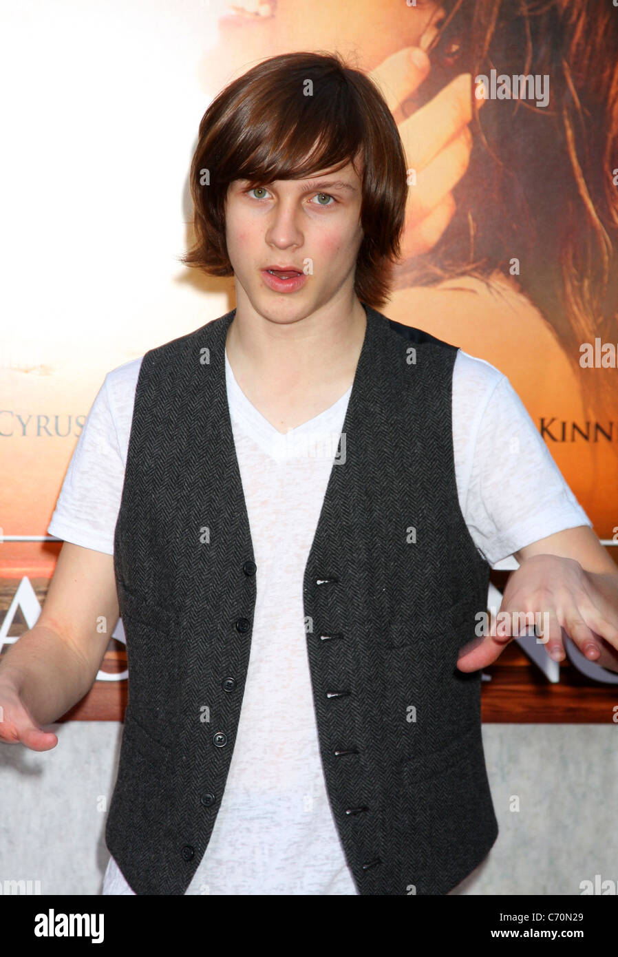Logan Miller Los Angeles Premiere of 'The Last Song' held at the ...