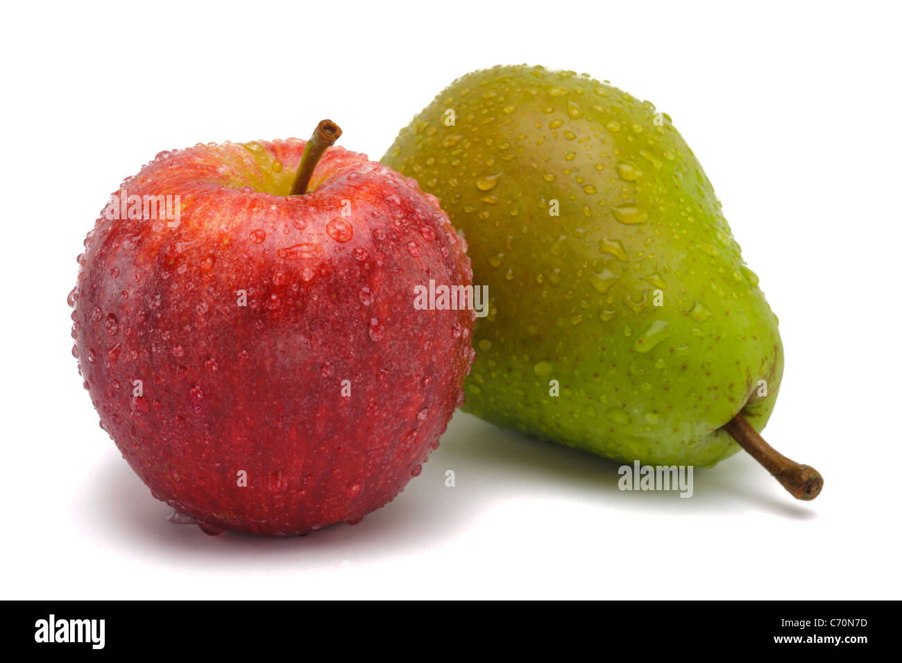 Delicious pear apple fruit Cut Out Stock Images & Pictures - Alamy