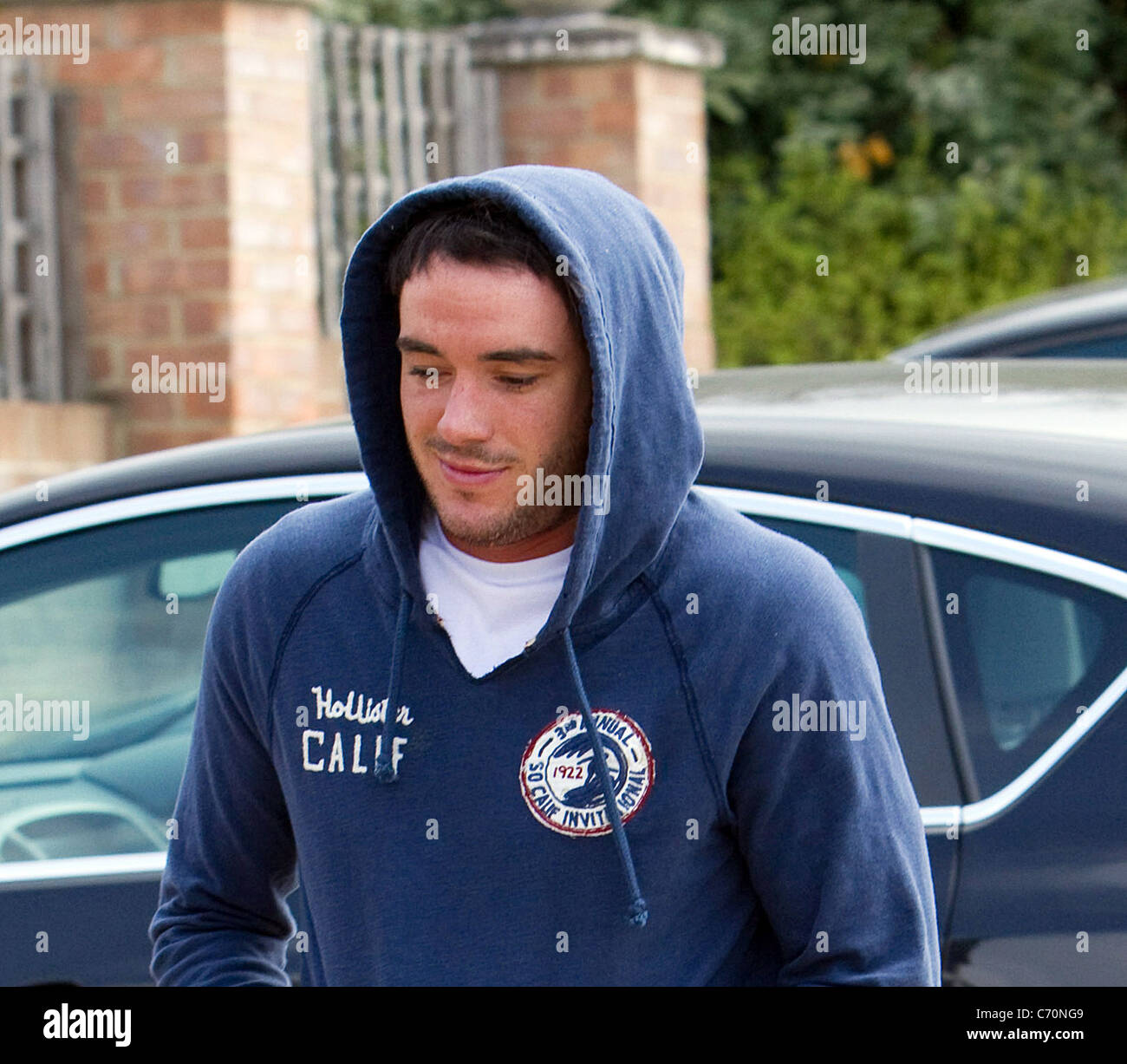 Jack Tweed leaves his home to go to a near by gym in Chigwell, Essex ...
