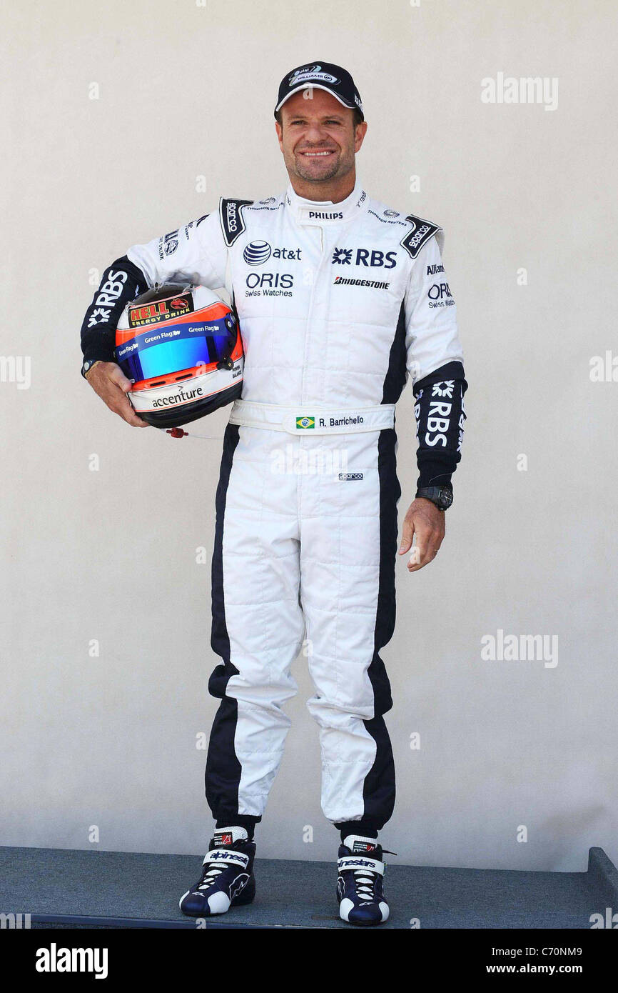 Driver Rubens Barrichello Formula 1 Season 2010 at the Bahrain Grand ...