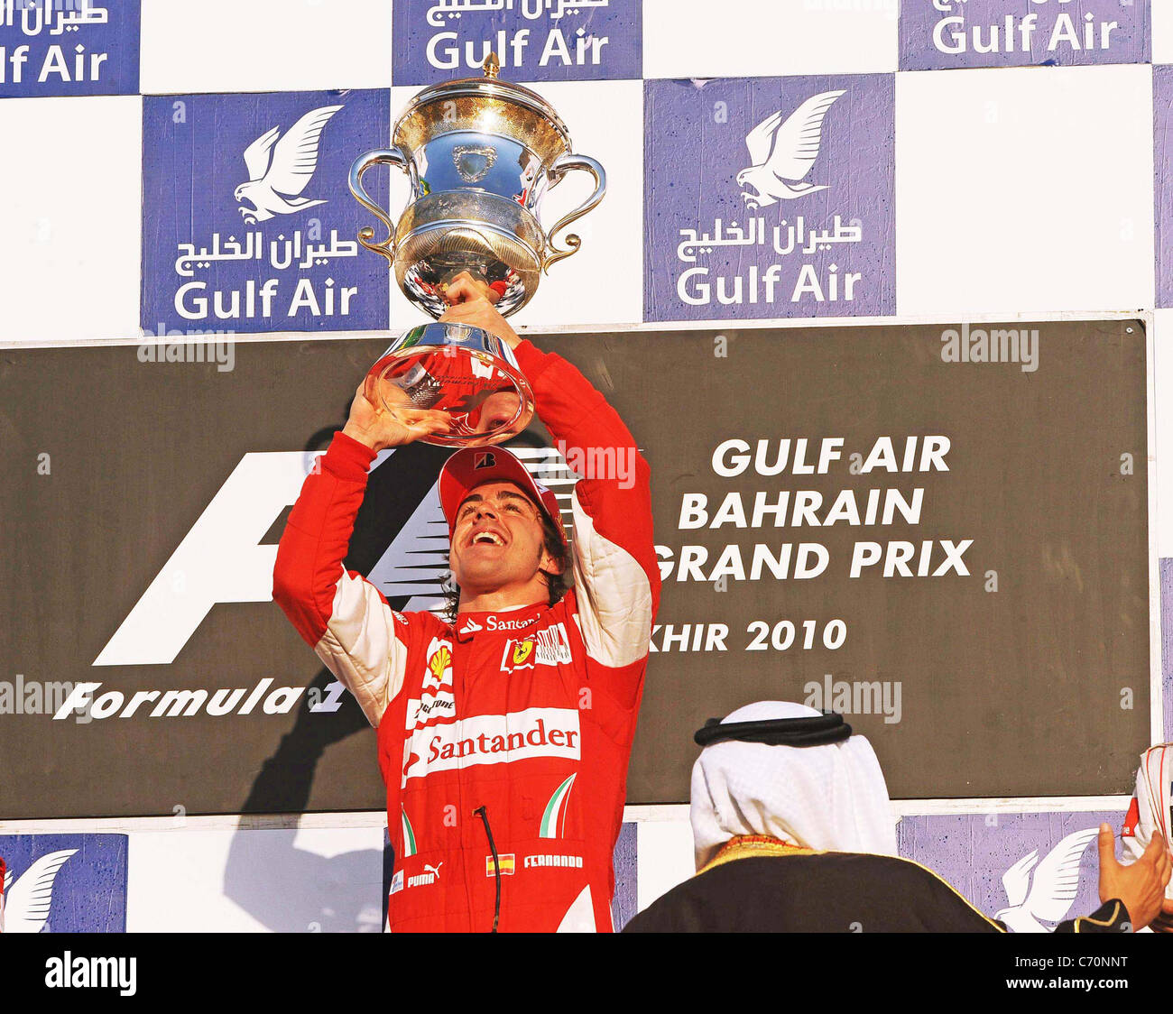 Ferrari Driver Fernando Alonso Formula 1 Season 2010 at the Bahrain ...
