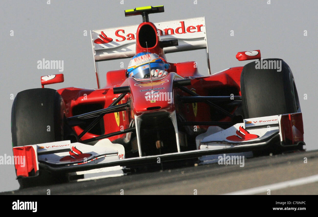 Fernando Alonso, Ferrari Formula 1 Season 2010 at the Bahrain Grand ...
