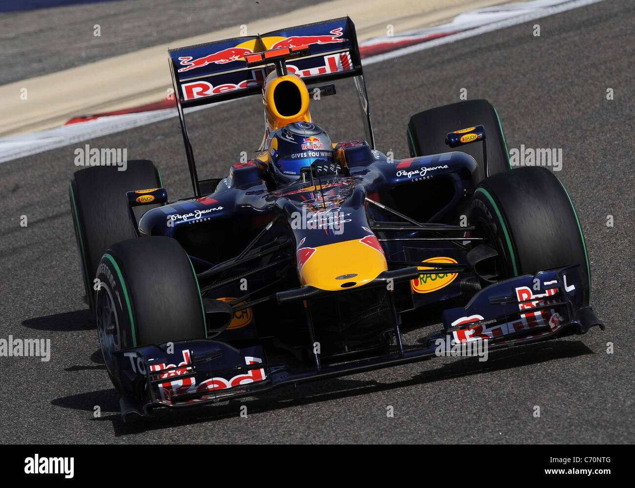 Driver of Red Bull Sebastian Vettel Formula 1 Season 2010 at the ...