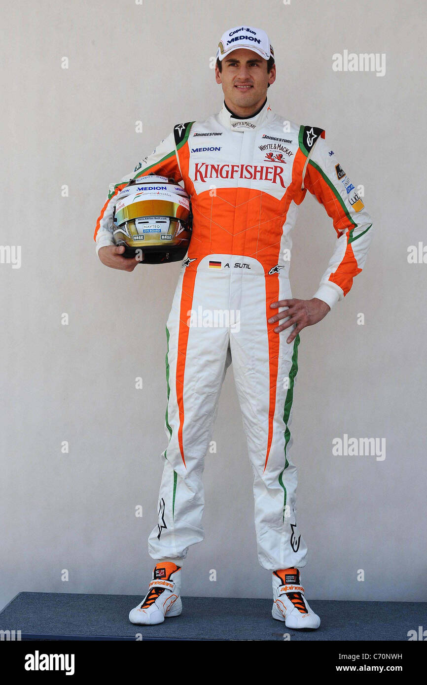 Driver Adrian Sutil, Formula 1 Season 2010 at the Bahrain Grand Prix ...