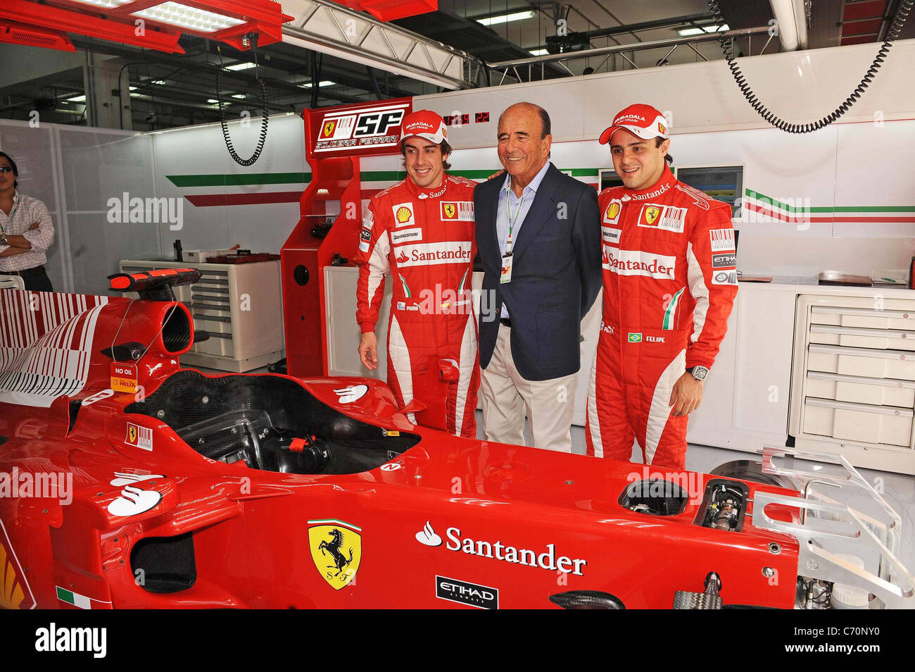 Fernando Alonso - Ferrari - Winners with Emilio Botin, President of the ...