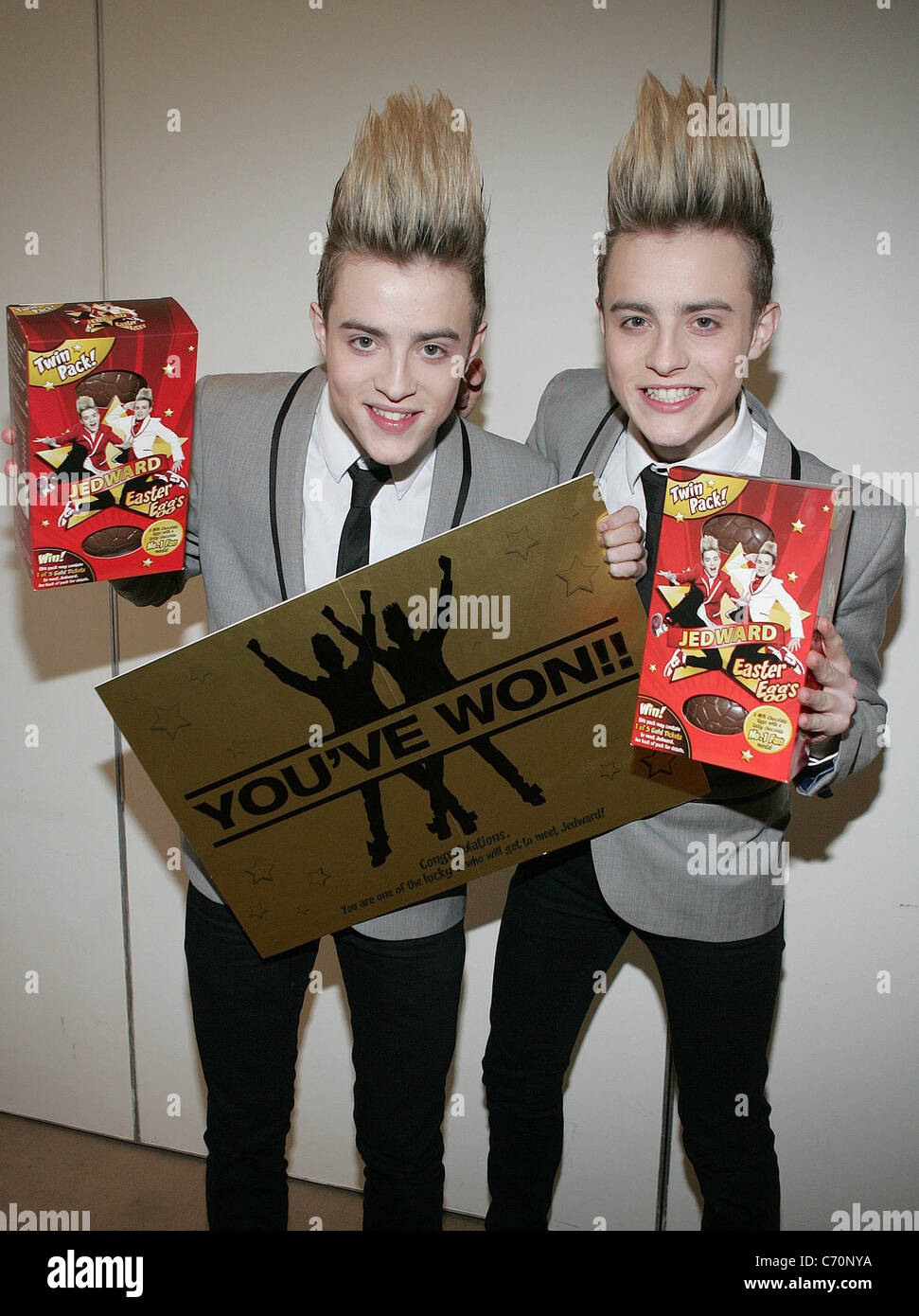 John Grimes and Edward Grimes aka Jedward launched their Golden Ticket ...