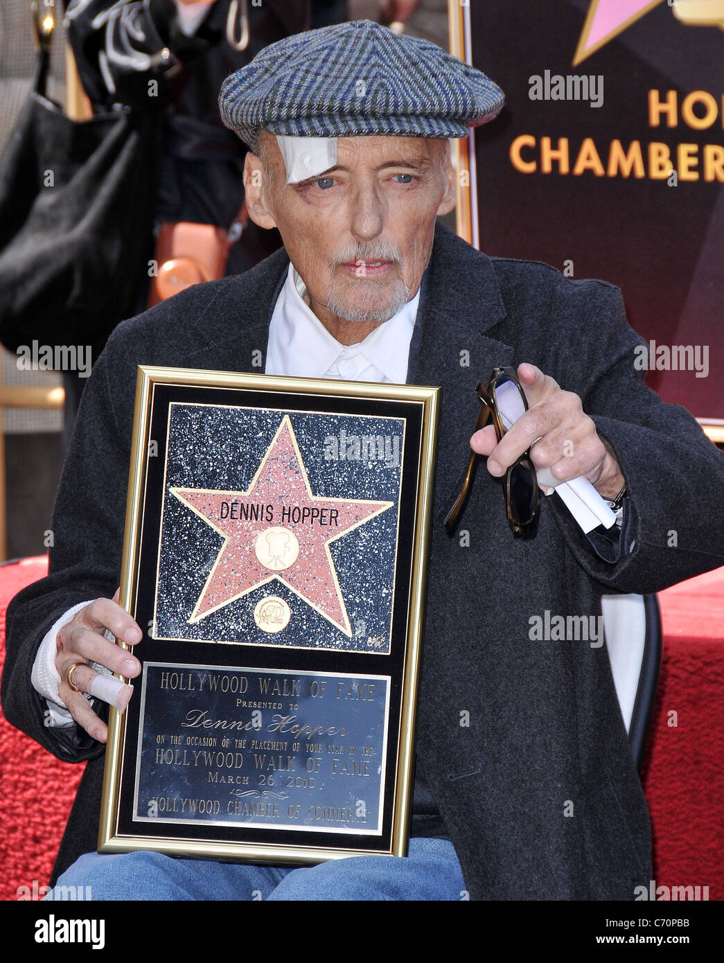 Dennis Hopper is honored with the 2,403rd Star on the Hollywood Walk of ...