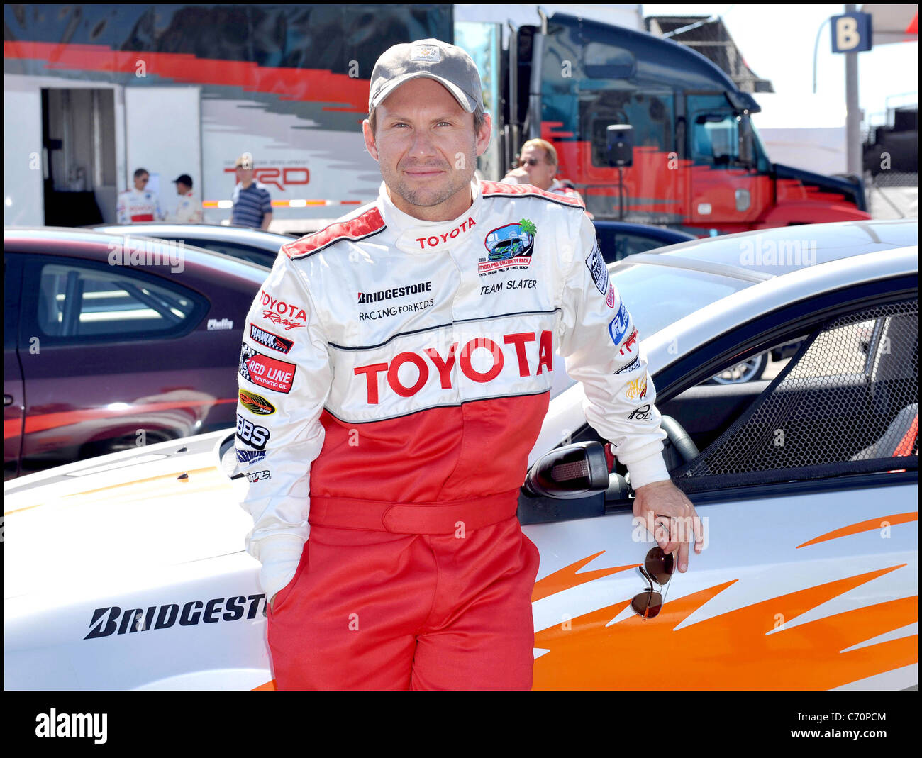 Christian Slater Pess practice day for the Toyota Pro Celebrity Race ...