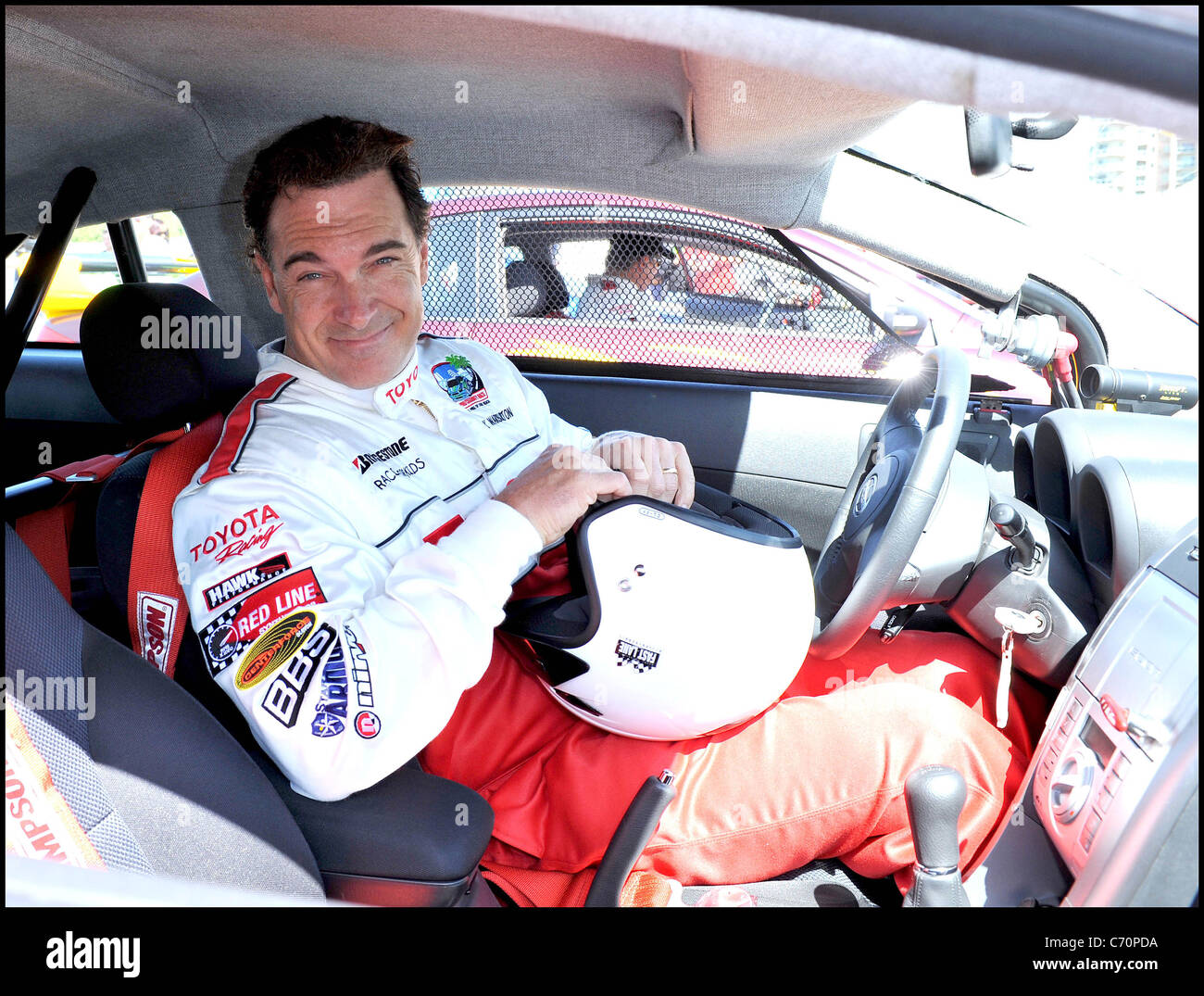 Patrick Warburton Pess practice day for the Toyota Pro Celebrity Race ...
