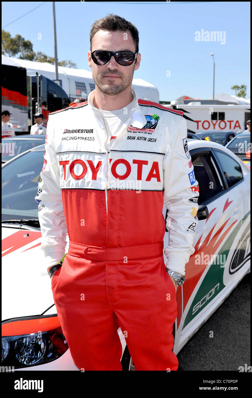 Brian Austin Green Pess practice day for the Toyota Pro Celebrity Race ...